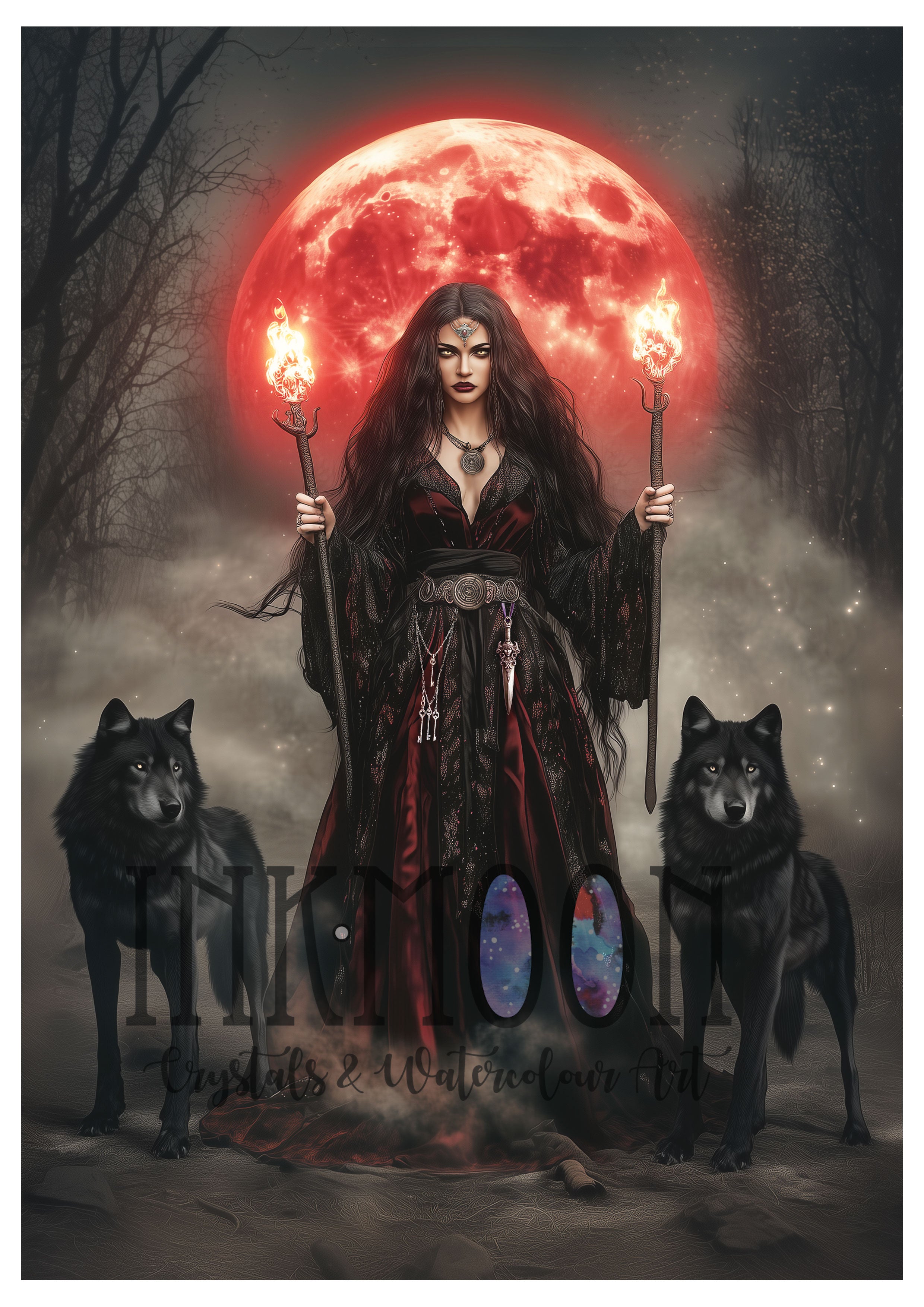 Hecate Devotional Art Print – Ink Moon
