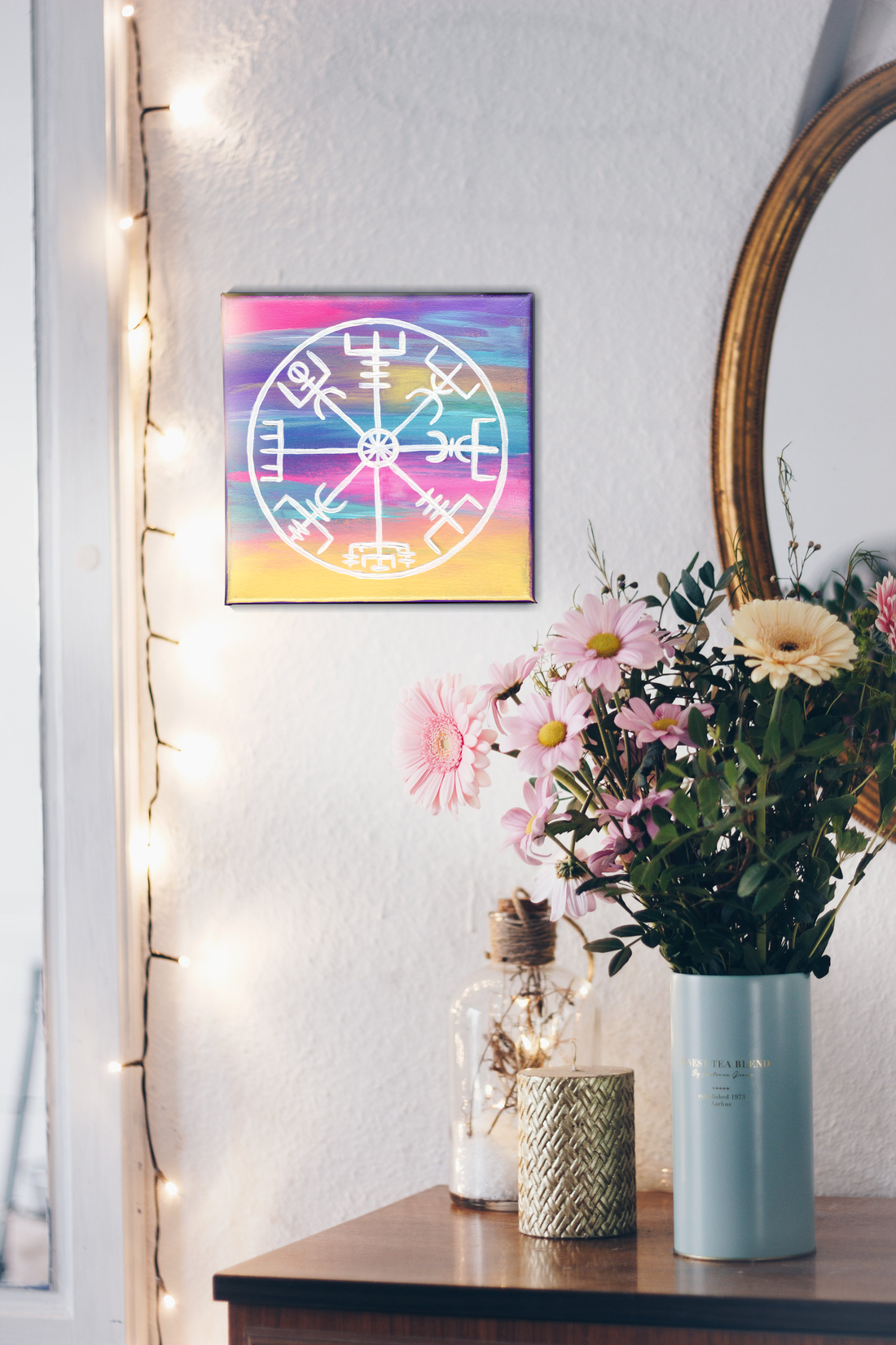 Vegvisir Original Artwork – Ink Moon