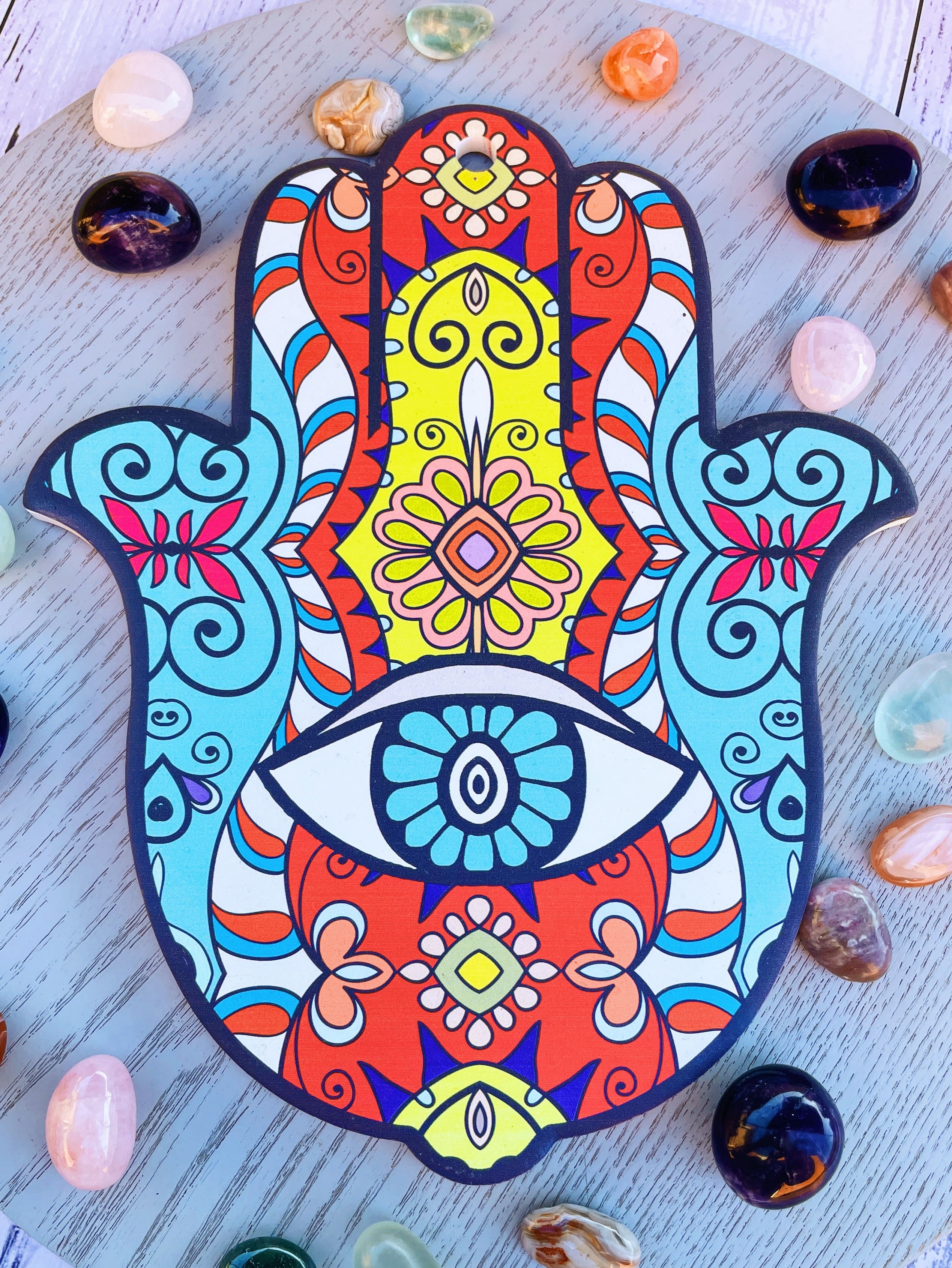 Large Ceramic Hamsa Displays – Ink Moon